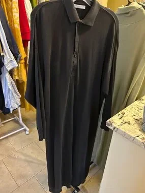 Joan Vass | Dresses | Joan Vass Black Polo Knit Dress | Poshmark